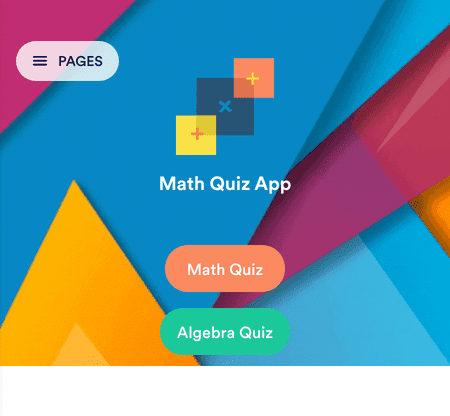 Math Quiz App Template | Jotform