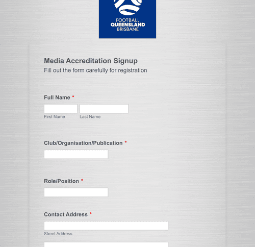 Media Accreditation Form Template | Jotform