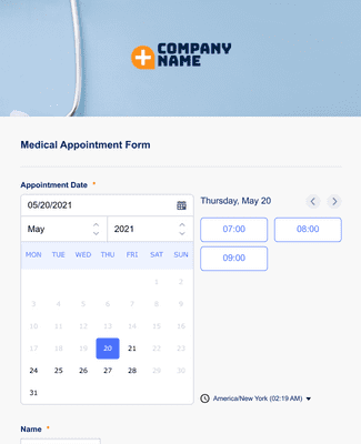 Medical Appointment Form Template | Jotform