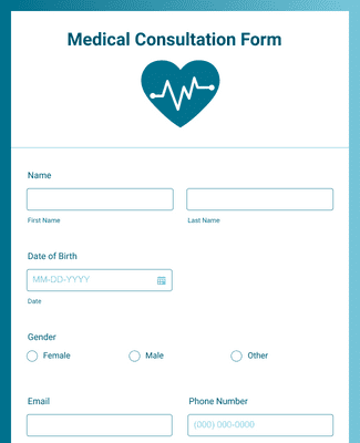 Medical Consultation Form Template | Jotform