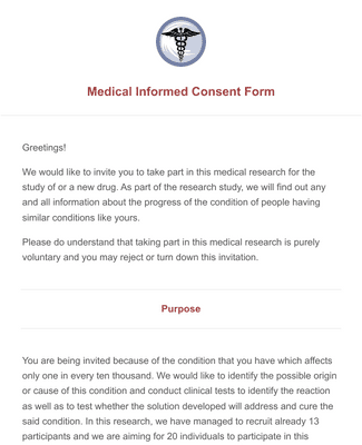 Medical Informed Consent Form Template | Jotform