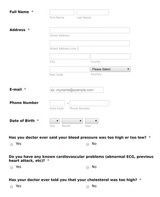 Medical Questionnaire Form Template | Jotform