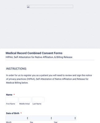 Medical Record and Consent Form Template | Jotform