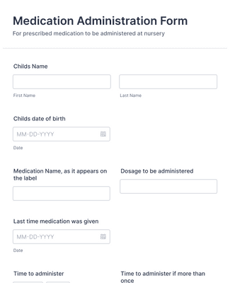Medication Administration Form Template | Jotform
