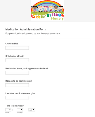 Medication Administration Form Template | Jotform