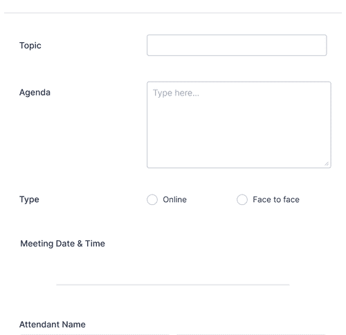Meeting Confirmation Form Template | Jotform