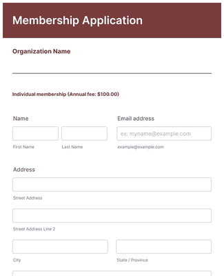 Participant Application Form Template | Jotform