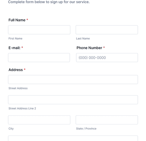 Membership Registration Form Template | Jotform