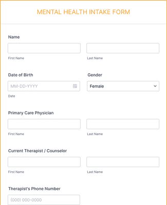 Intake Form Template | Jotform