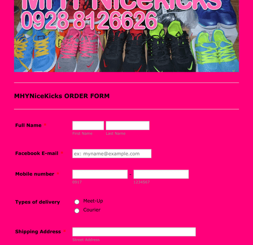 Primitive Order Form Template | Jotform