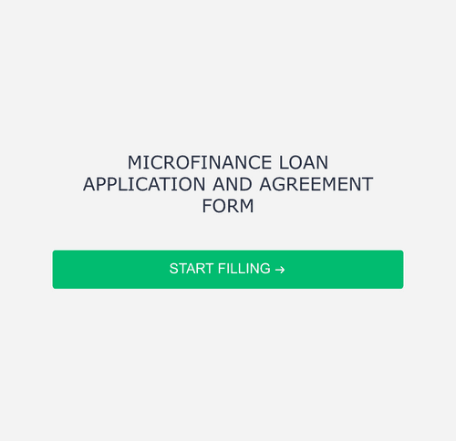MICROFINANCE LOAN APPLICATION AND AGREEMENT Form Template | Jotform