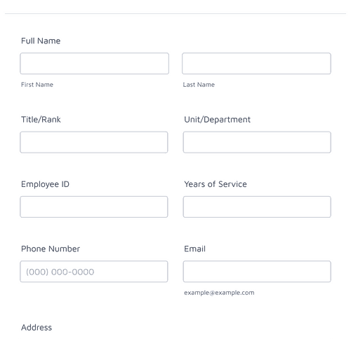 Military Leave Form Template | Jotform