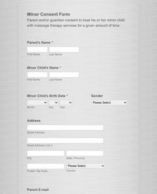 Minor Consent Form Template | Jotform