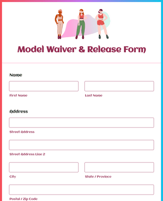 Model Waiver & Release Form Template | Jotform