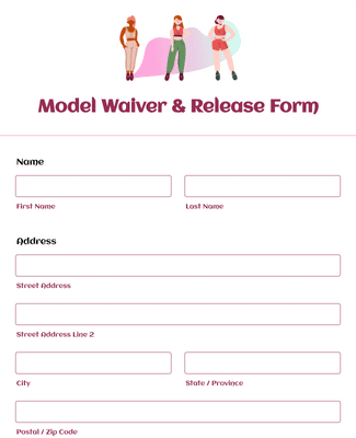 Model Waiver & Release Form Template | Jotform