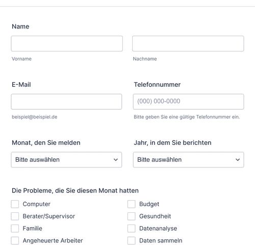 Formular für den Bericht über einen Schulvorfall Formularvorlage | Jotform