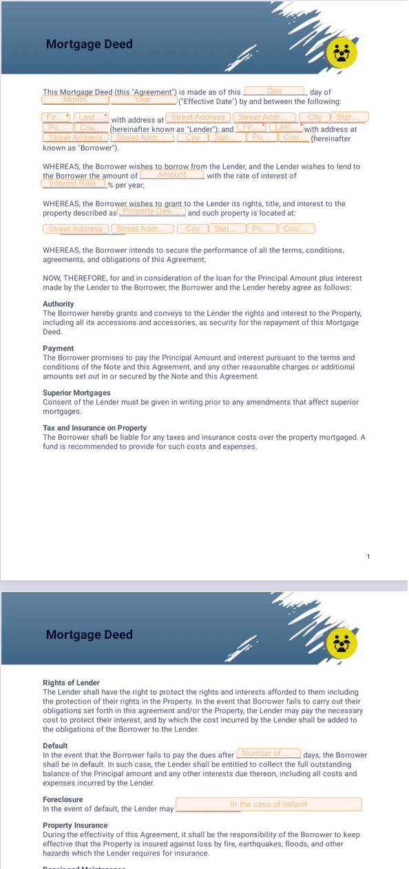 Mortgage Deed Fill Out And Sign Printable Pdf Template