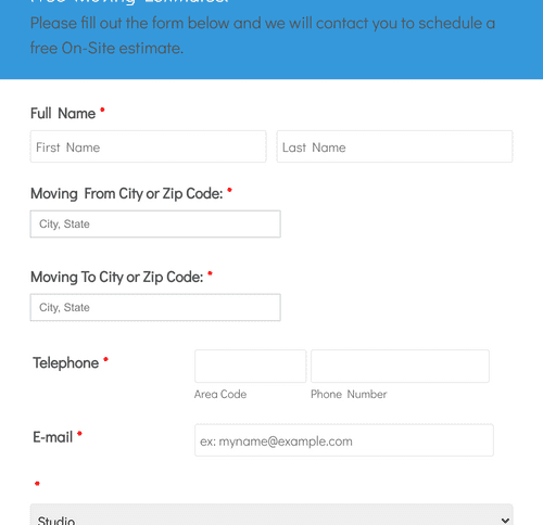 Moving Form Template | Jotform