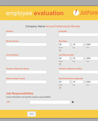 Bus Driver Evaluation Form Template | JotForm