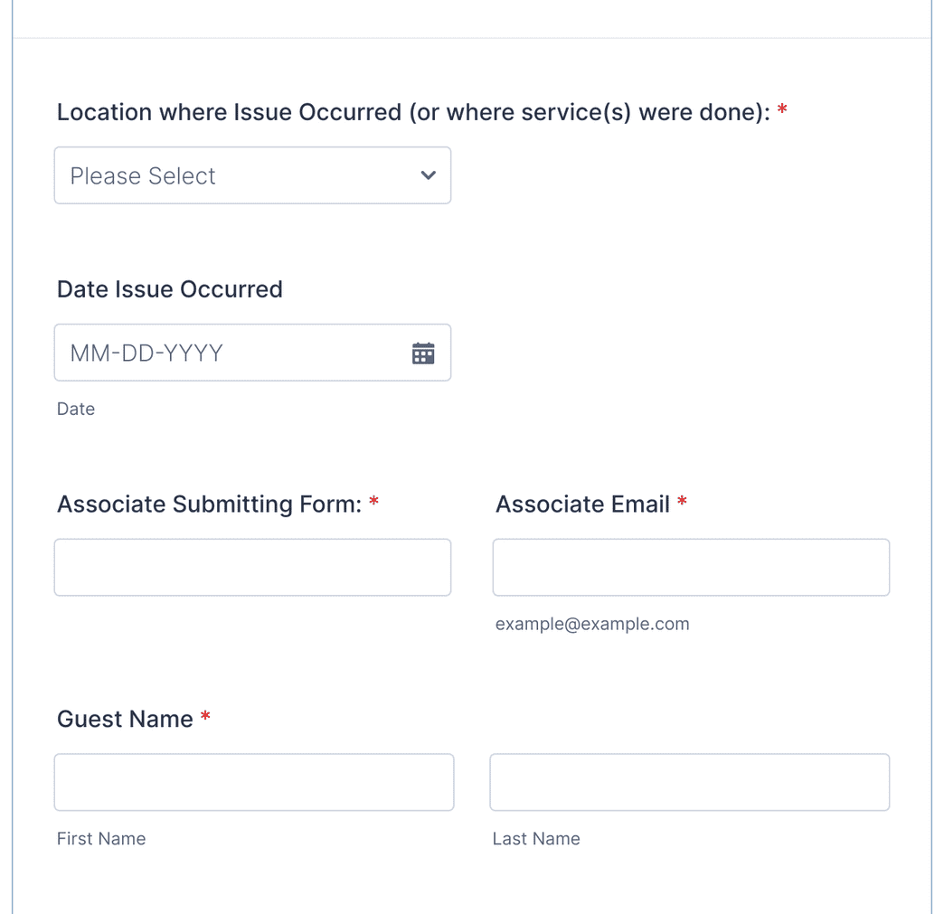 Multi-Purpose Guest Issue Form Template | Jotform