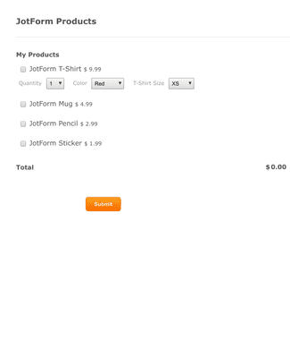 PPE Order Form Template | JotForm