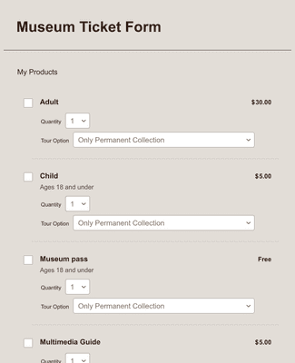 Museum Ticket Form Template | Jotform