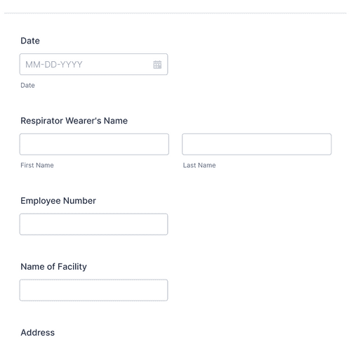 N95 Fit-Test Form Template | Jotform