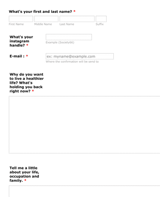 New Client Goal Setting Form Template | Jotform