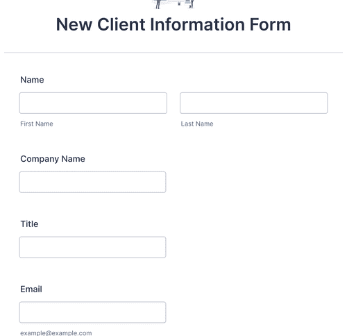 New Client Information Form Template | Jotform