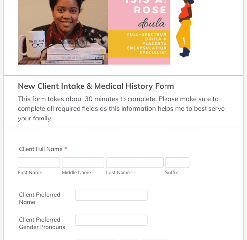 New Client Intake and Medical History Form (HIPAA) Form Template | Jotform
