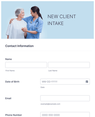 New Client Intake Form Template | Jotform