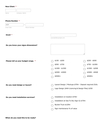 New Client Intro Form Template | Jotform