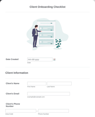 New Client Onboarding Checklist Form Template | Jotform