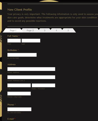 New Client Profile Form Template | Jotform