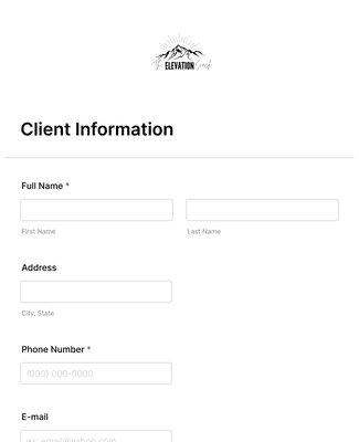 New Client Registration Form Template | Jotform
