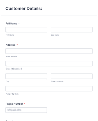 GAF Registration Form Template | Jotform
