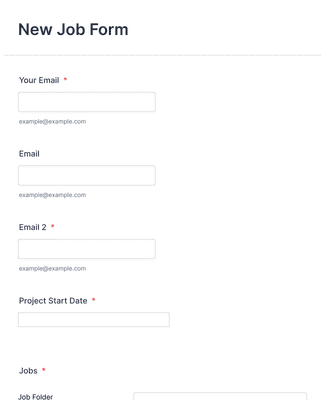 New Job Plantilla de formulario | Jotform