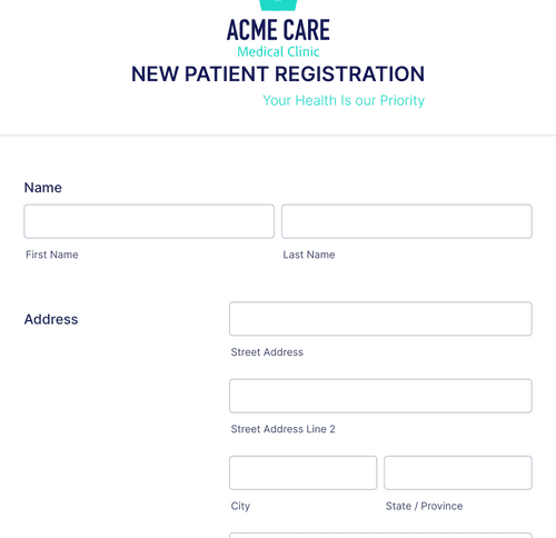 New Patient Registration Form Template | Jotform