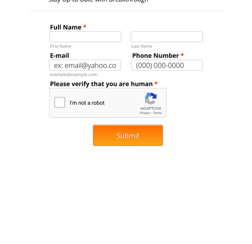 Newsletter Sign-Up Form Template | Jotform