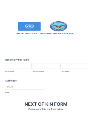Next of Kin Form Template | Jotform