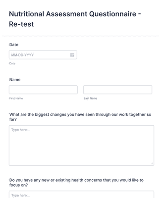 HTMA Re-Test Form Template | Jotform