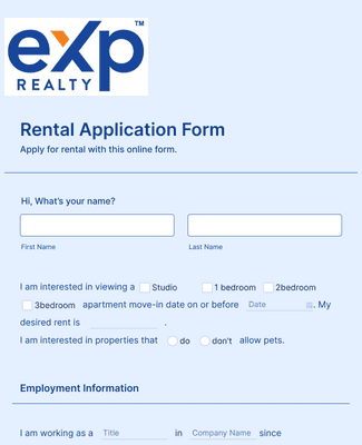 NYC Apartment Rental Application Form Template | Jotform