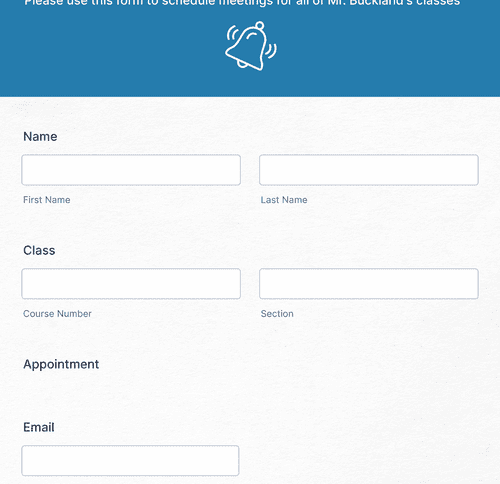 Office Hours Appointment Form Template | Jotform