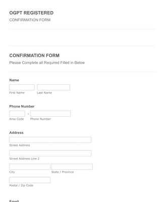 OGPT REGISTERED Form Template | Jotform