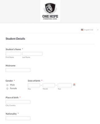 OHIS Application Form 2020 Form Template | Jotform