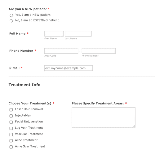 Online Appointment Request Form Template | Jotform