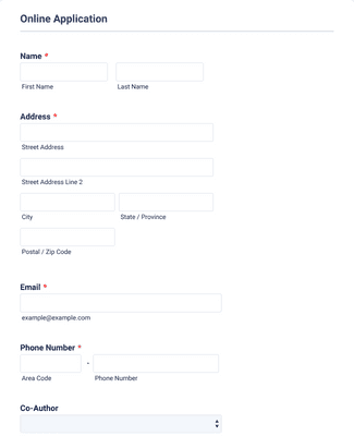 Online Contest Application Form Template | Jotform