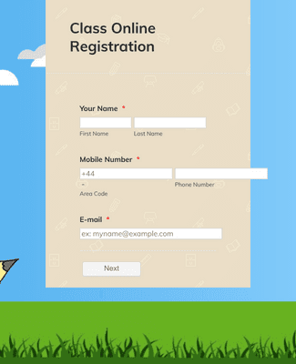 Online Language Class Registration Form Template | Jotform