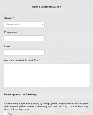 Online Learning Survey Form Template | Jotform