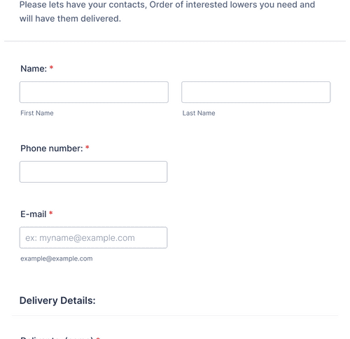 Online Order Form Template | Jotform